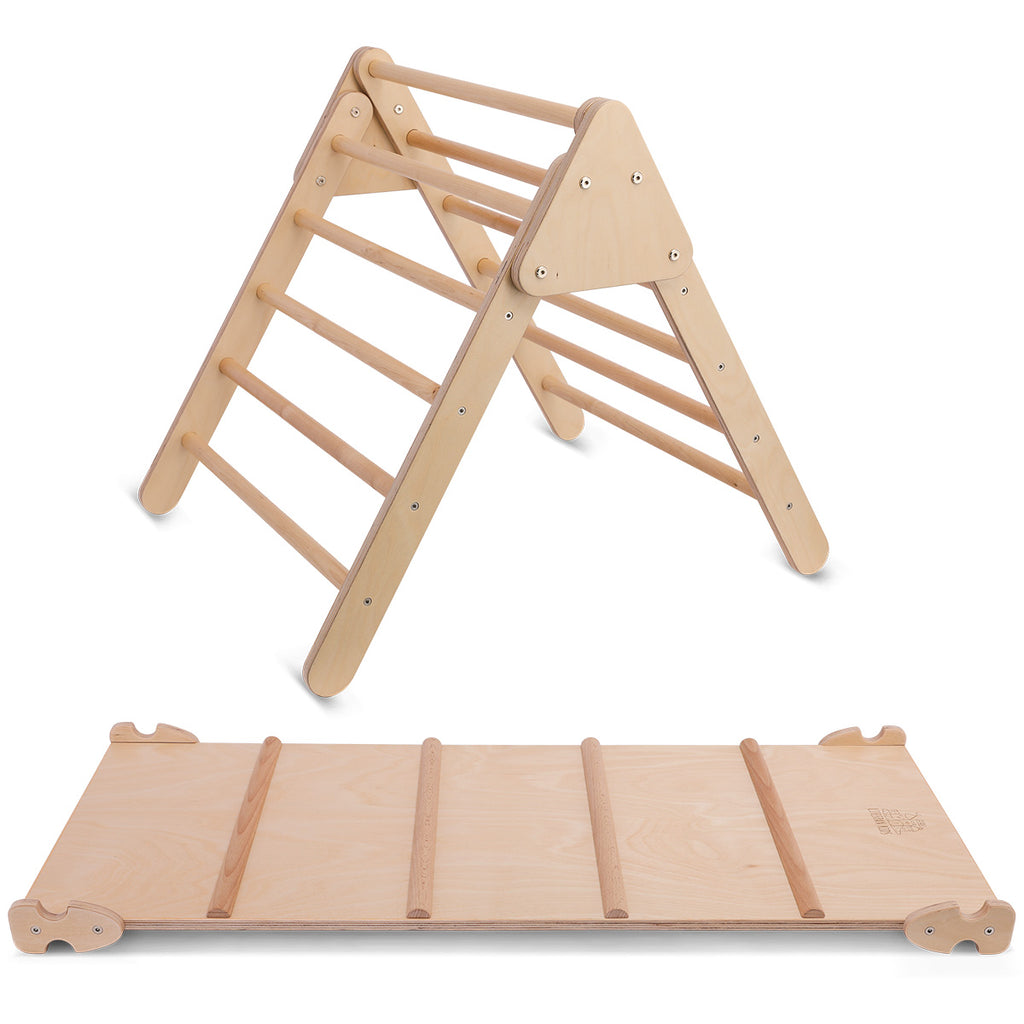 Pikler Climbing Frame Package with Slide & Triangle – Lifespan Kids