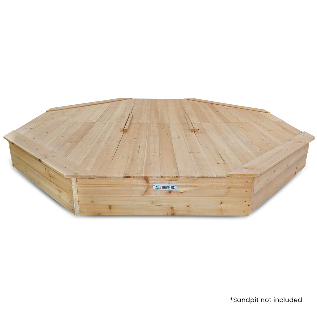 Lifespan Kids Grand Octagonal Sandpit Timber Hard Cover