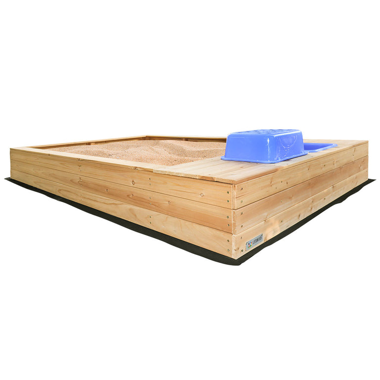 Lifespan Kids Mighty Rectangular Sandpit with Plastic Tubs