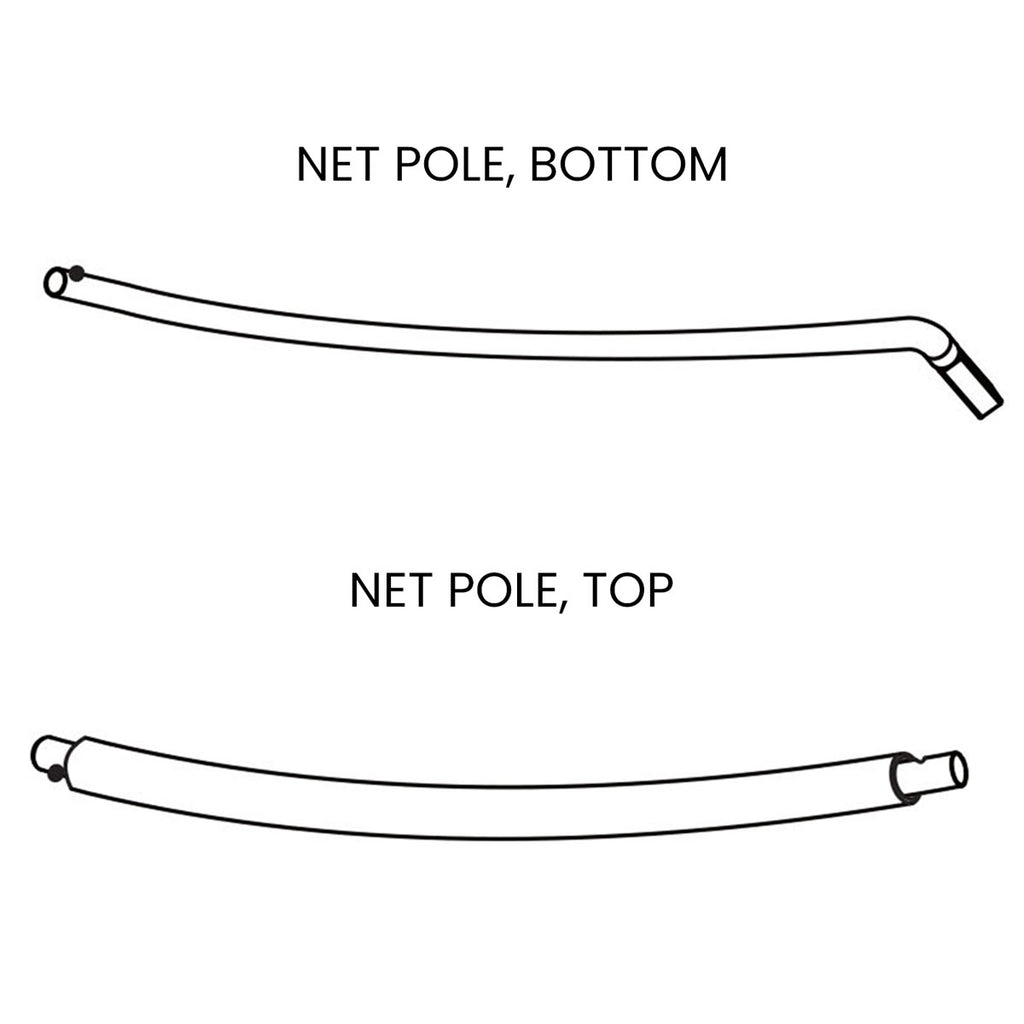 Lifespan Kids Net Pole Set 10ft -16ft (HyperJump3, 1xTop 1xBottom)