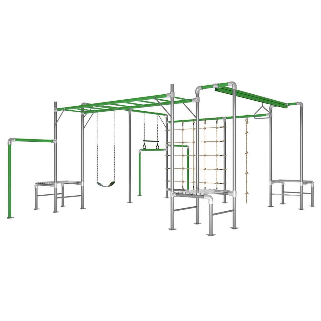 Junior Jungle Madagascar Monkey Bars Flying Fox Swing & Climb Play Set ...
